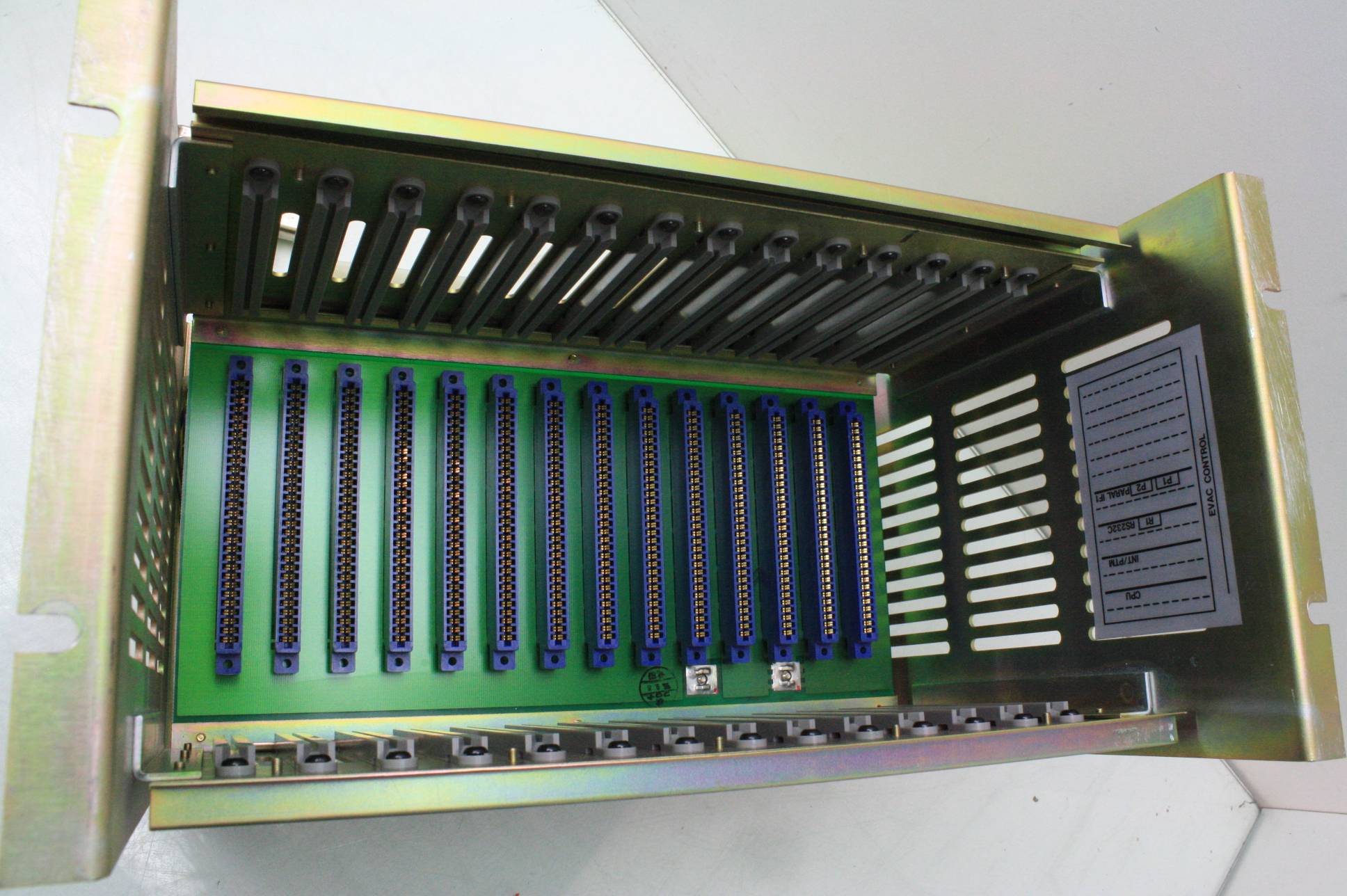Evac Rack Mount PCB Enclosure 88 10-03 EC Power / 14 Slot / SIO Tool ...
