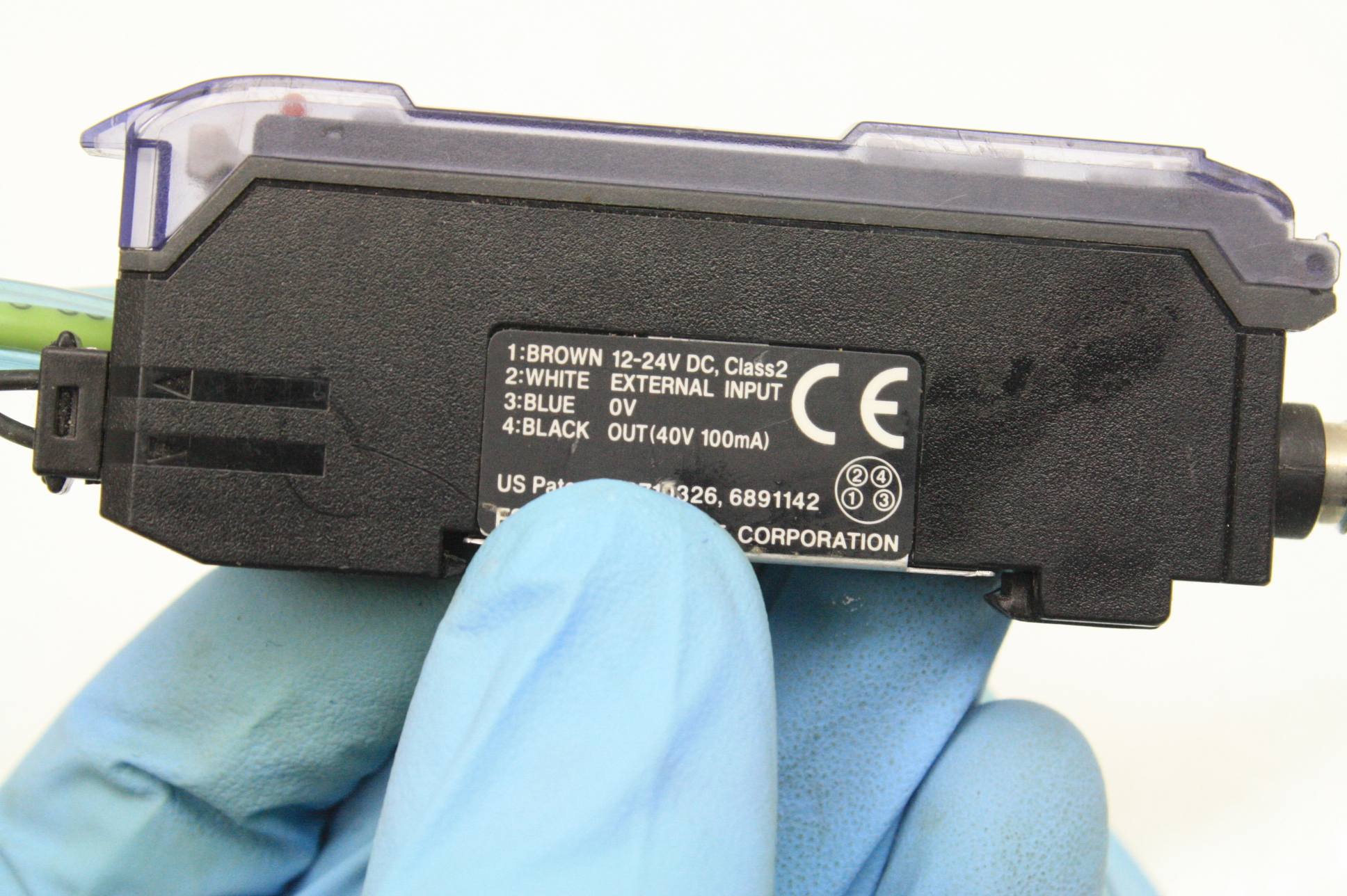 Keyence FS-V31CP Photoelectric Sensor Amplifier w/ FU-35TZ Fiber Optic ...