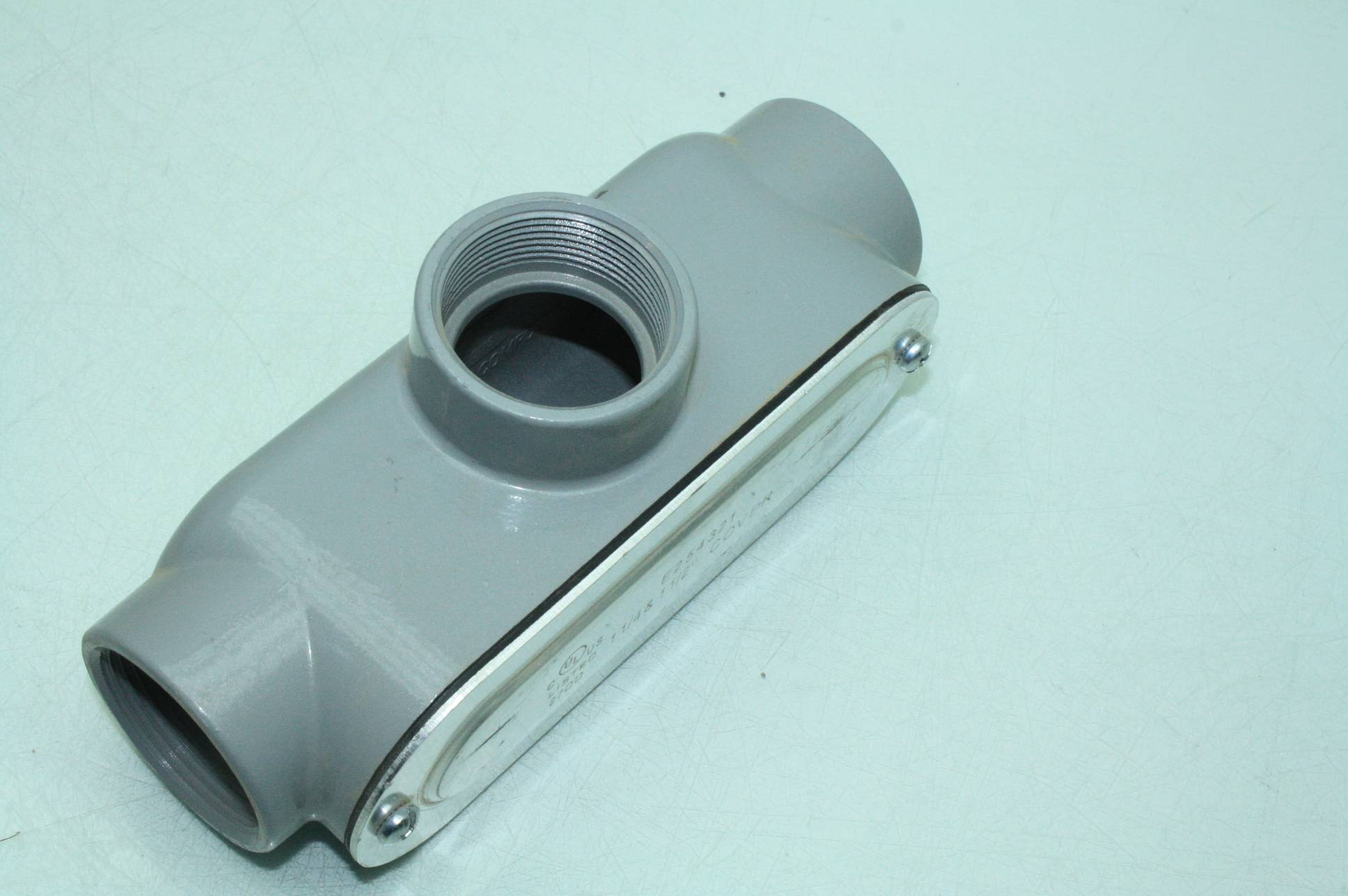 Lot of Three Fuzhou Tee Metal Rigid Conduit Body 1-1/2" Body Size