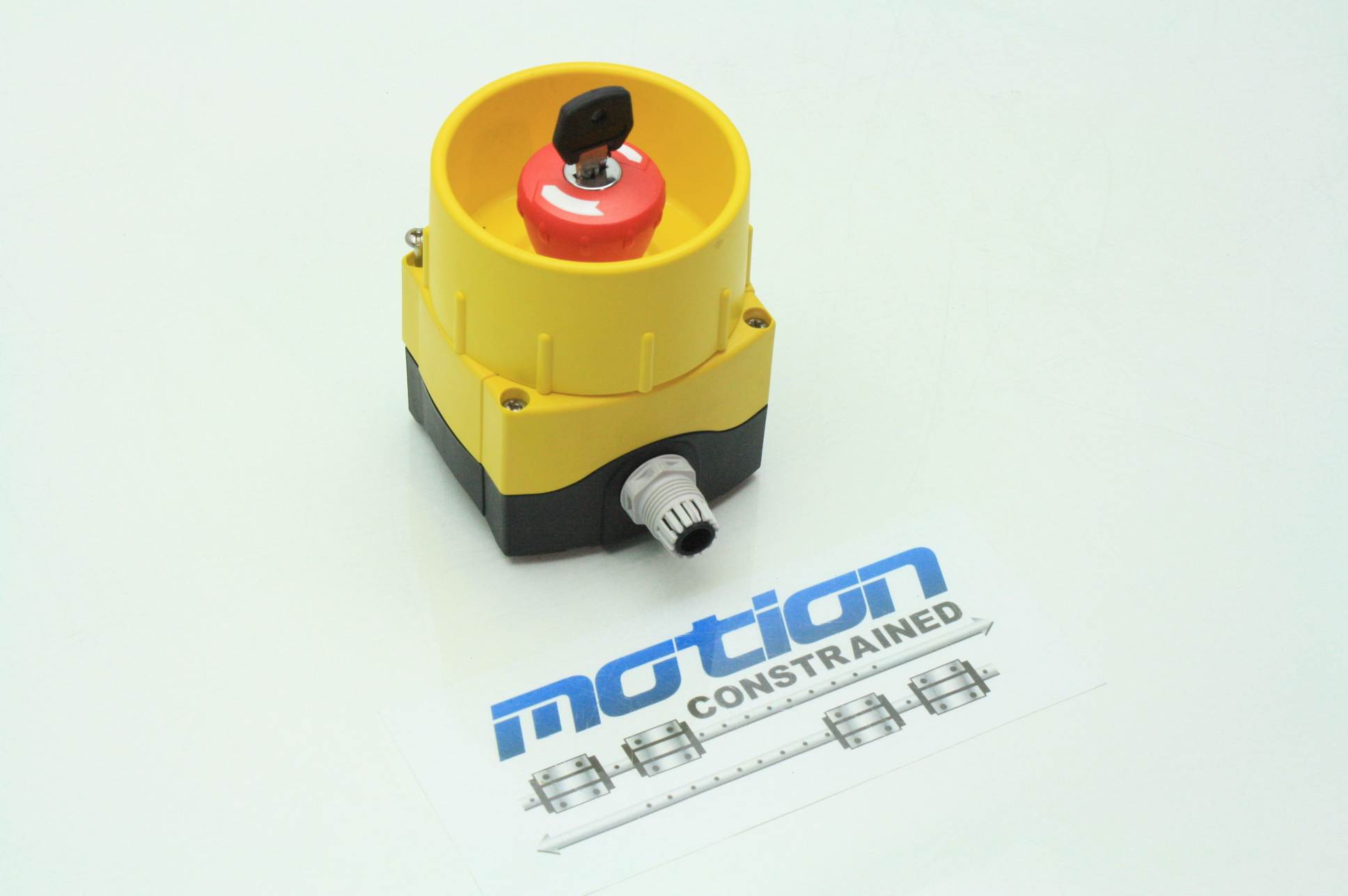 Allen Bradley Keyed E-Stop Switch 800F-BX01 Single Button Enclosure ...