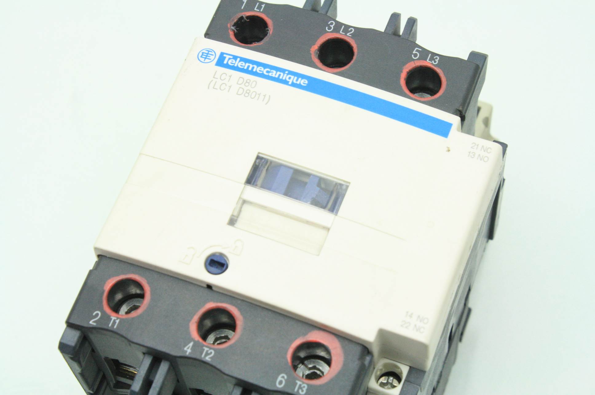 Telemecanique Schneider LC1-D80 / LC1-D8011 3-Pole Motor Contactor 250V ...